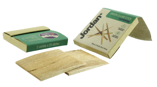 Jordan Green Clean Stick Toothpicks (4 combs x 25) [3504]