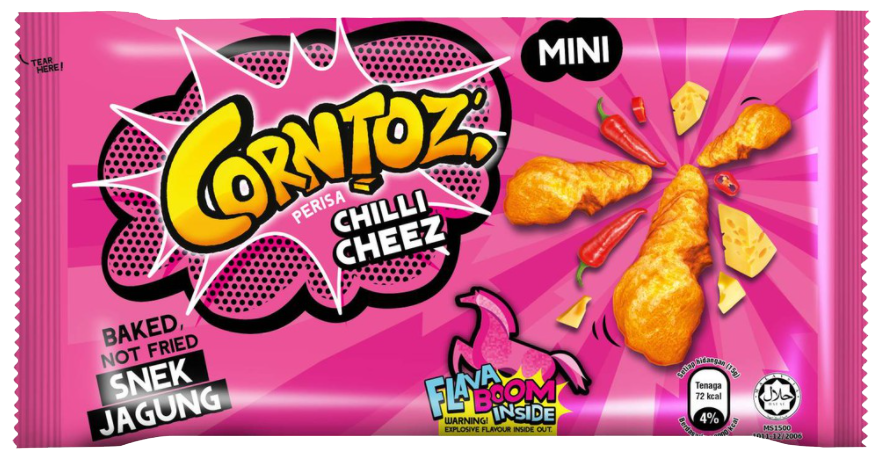 Corntoz Crackers Mini - Chilli Cheese (30sx15g) [2040]