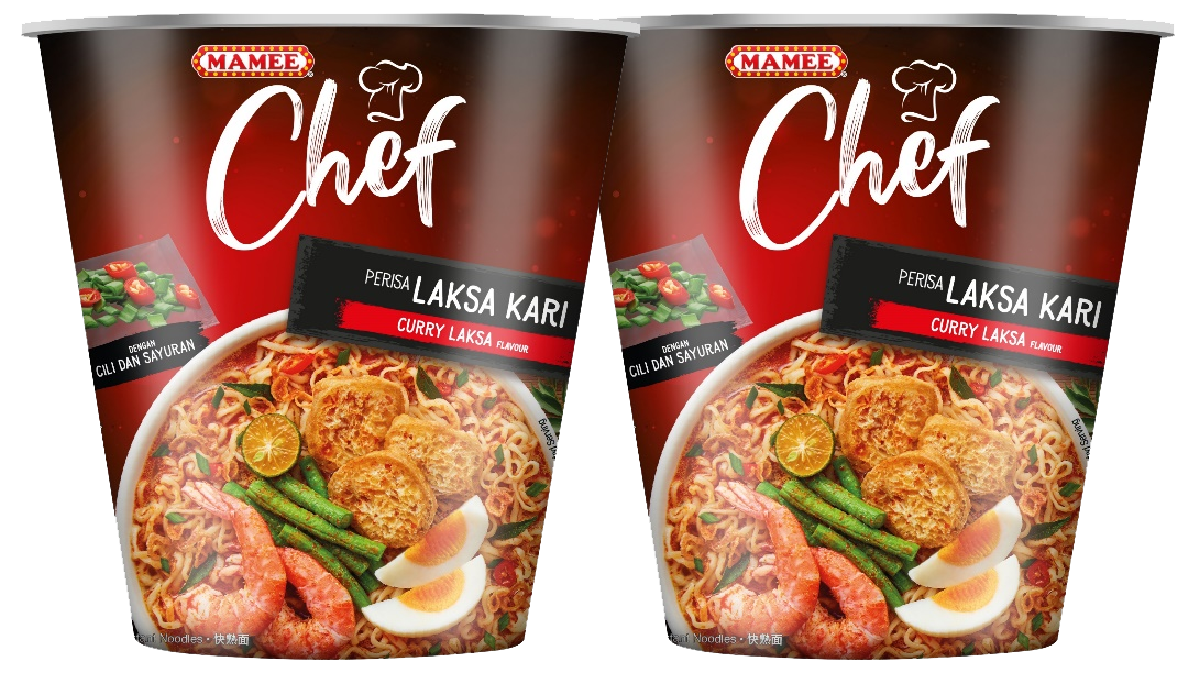 Mamee Chef Cup Noodles Curry Laksa 2x(72g) [3307]