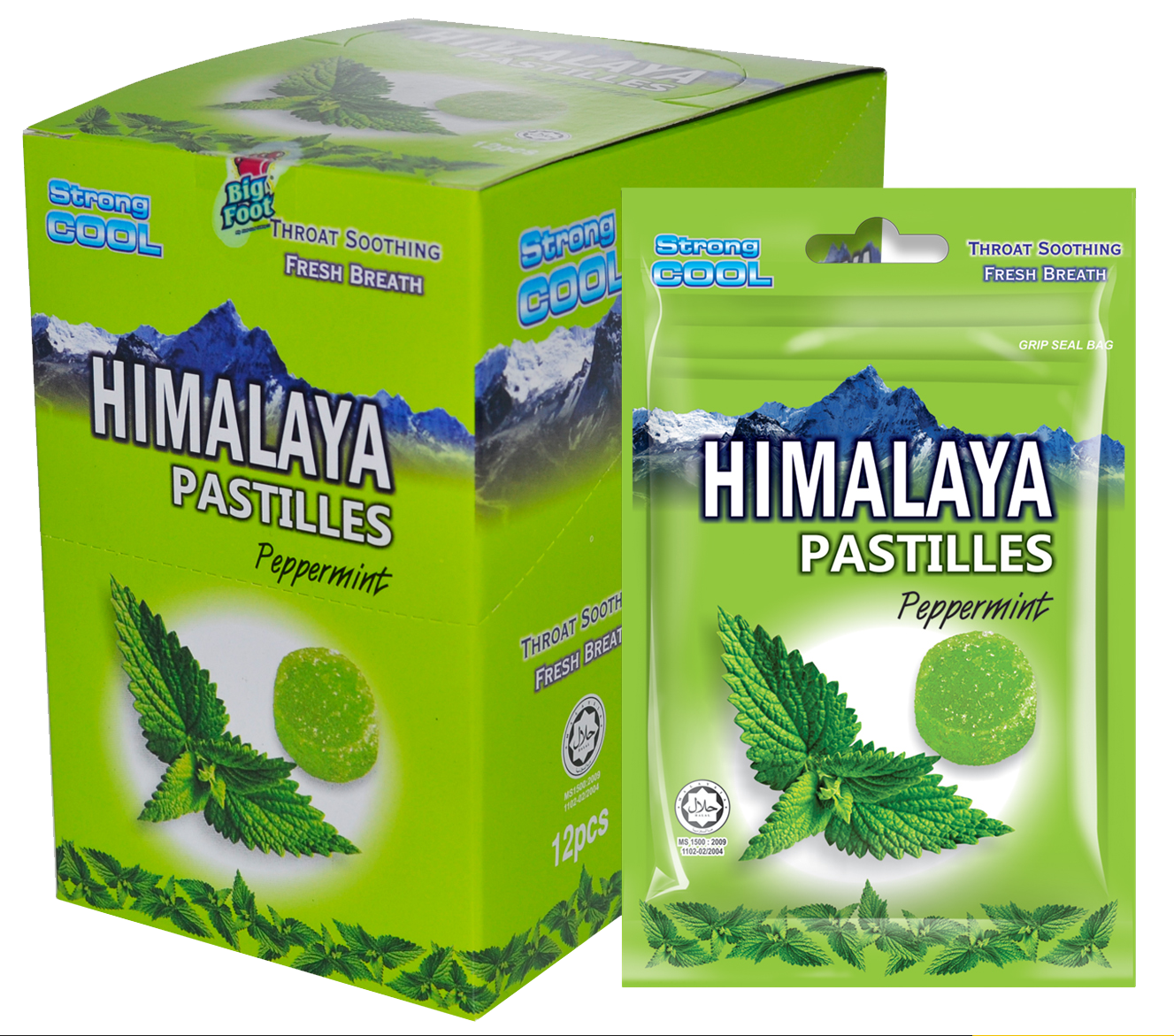 Himalaya Pastilles Peppermint (12pktsx25g) [7638]