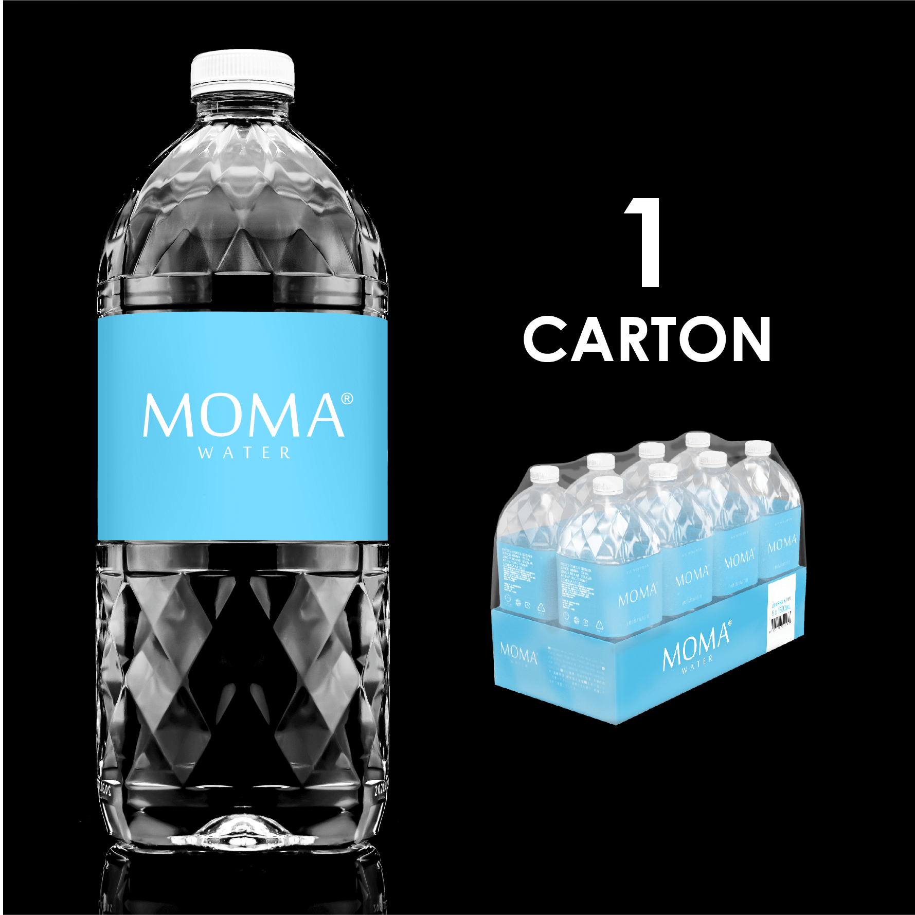 MOMAwater Premium Blue Edition 1500ml x 8 bottles [0030]