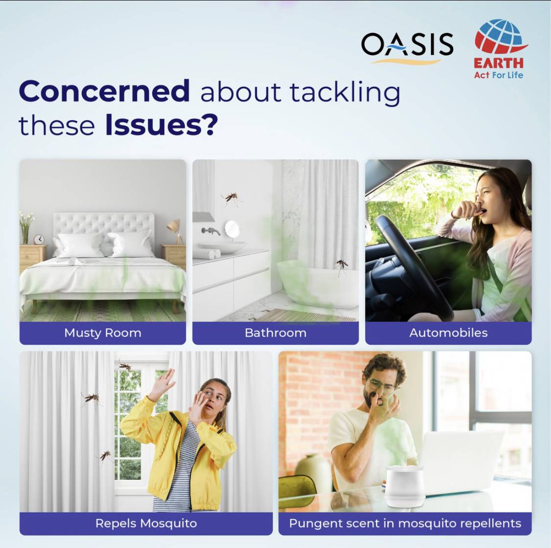 Oasis Air Freshener Gel - Ocean Blue 200g [6528]