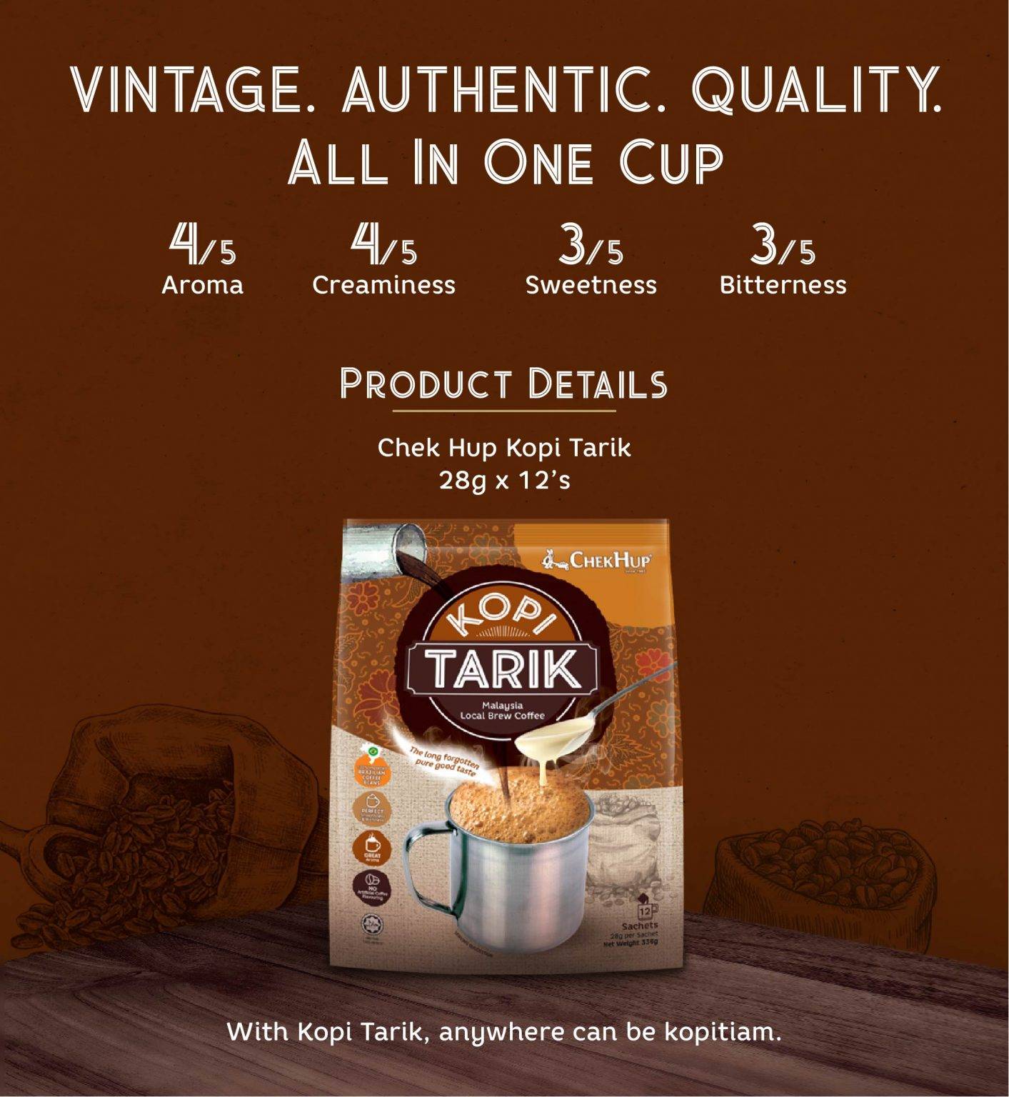 Chek Hup Kopi Tarik (12'sx28g) [2177]