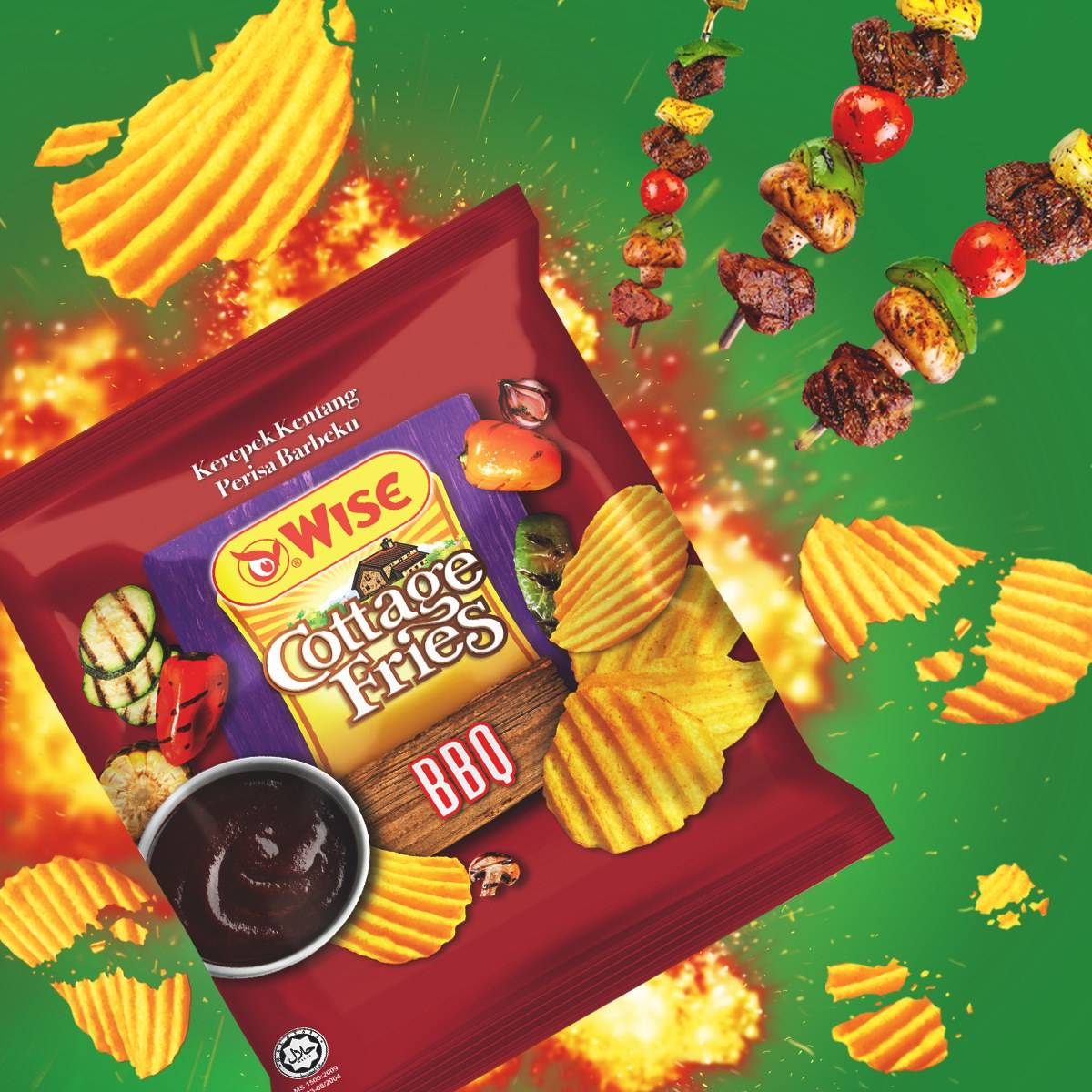 Wise Cottage Fries - BBQ 60g [0281]