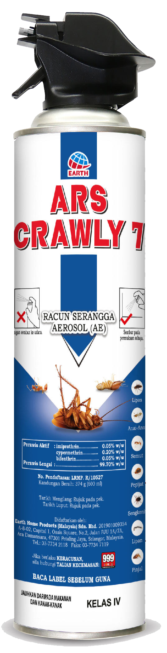 ARS Crawly 7 (Aerosol) 600ml [7426]