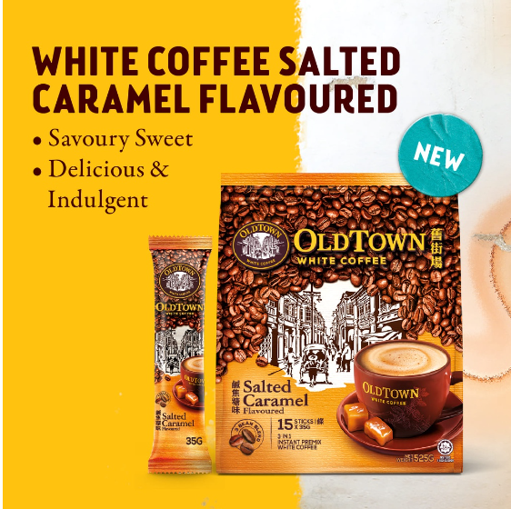 OLDTOWN White Coffee 3in1 Salted Caramel (15'sx35g) [4152]
