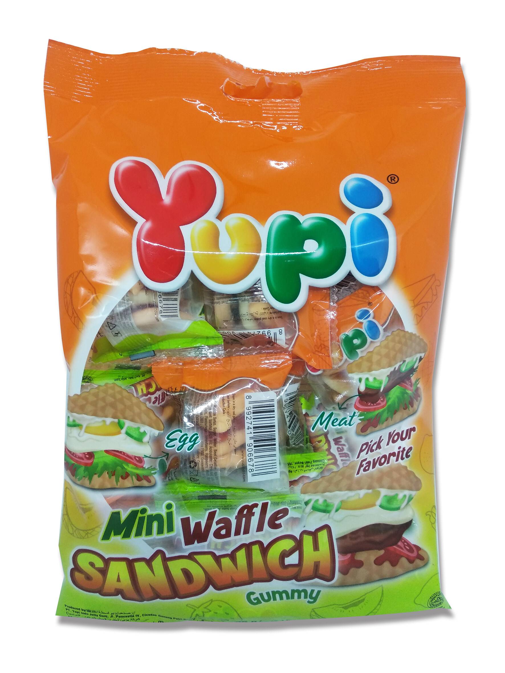 Yupi Mini Waffle Sandwich Gummy 84g [4508]