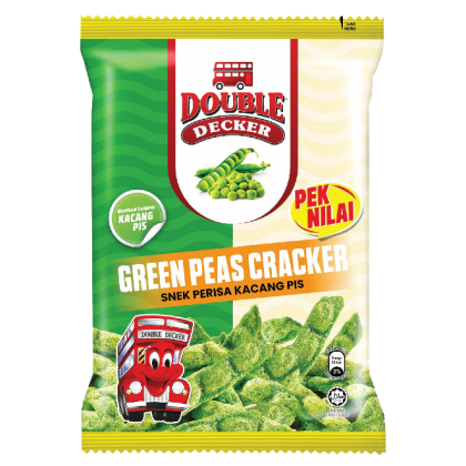 Double Decker Green Peas Cracker 80g [5010]