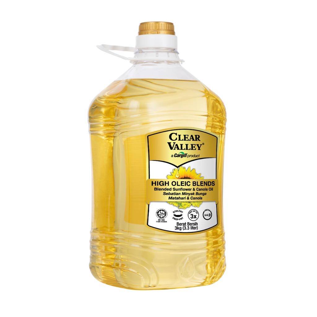 Clear Valley High Oleic Sunflower and Canola Cooking Oil (3kg/3.3L) [0119]