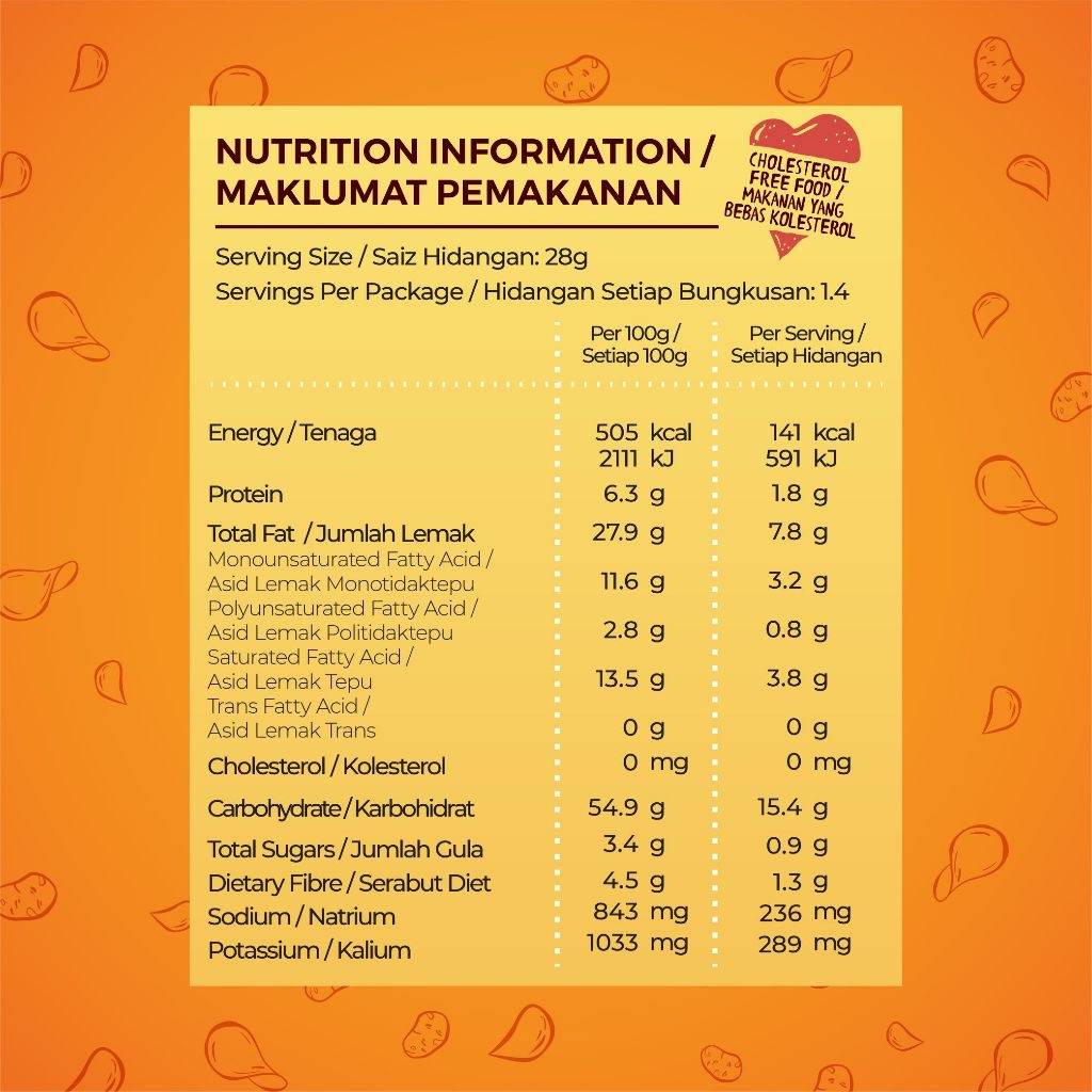 Mister Potato Crisps - Hot & Spicy 40g [1150]