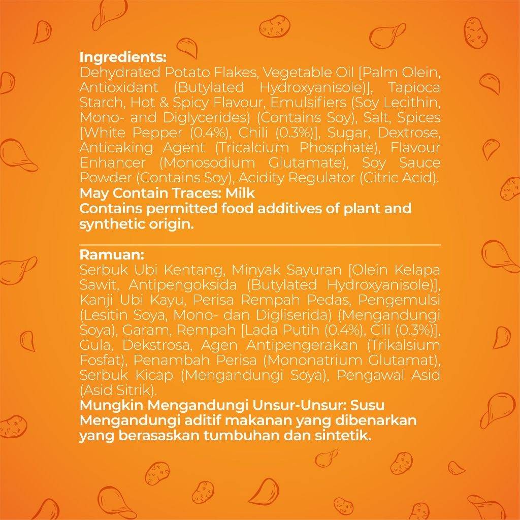 Mister Potato Crisps - Hot & Spicy 40g [1150]