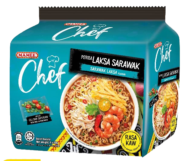 Mamee Chef Instant Noodles Sarawak Laksa (4x90g) [1883]
