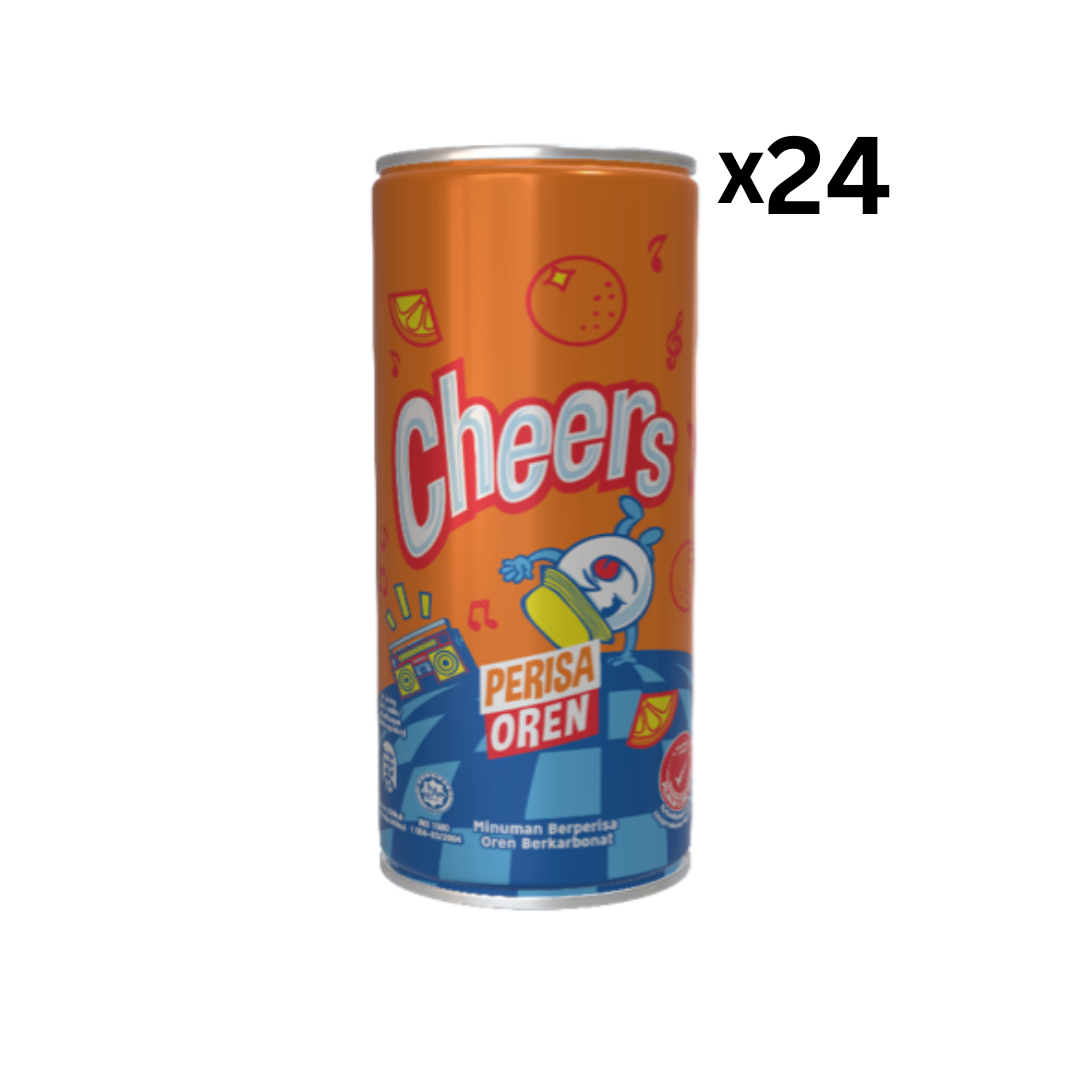 Cheers Carbonated Soft Drinks - Orange (24x325ml) [3028]