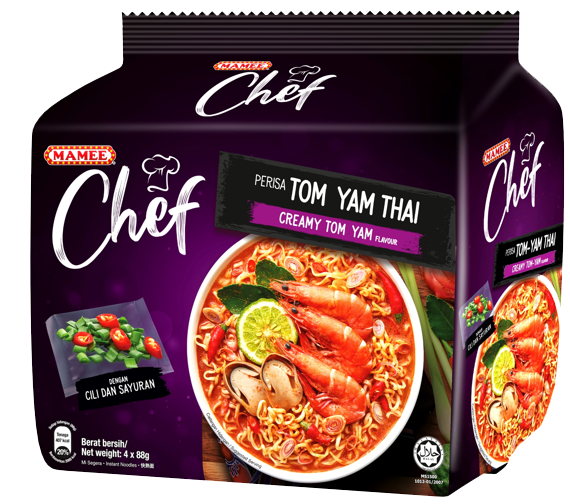Mamee Chef Instant Noodles Creamy Tom Yam (5x82g) [2132]