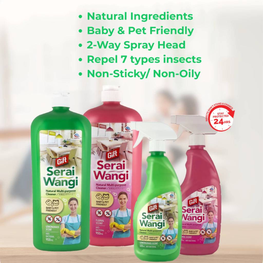 Gift Serai Wangi Multi Cleaner Bottle - Lemongrass 900ml [7570]