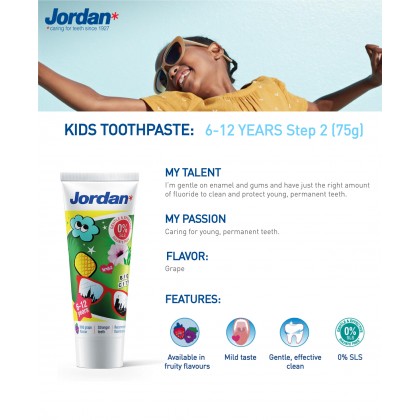 Jordan Kids Toothpaste Step 2 (Age 6-12) [2114]