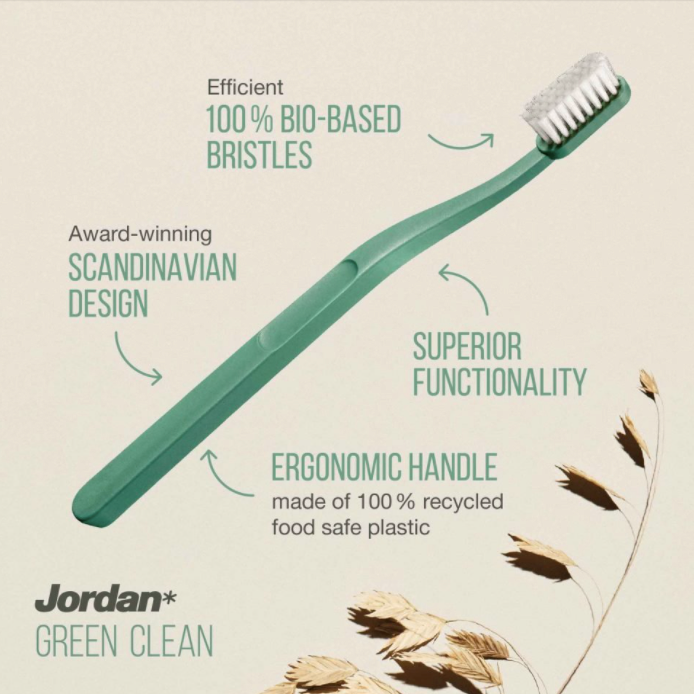 Jordan Adult Green Clean Toothbrush Soft [8001]