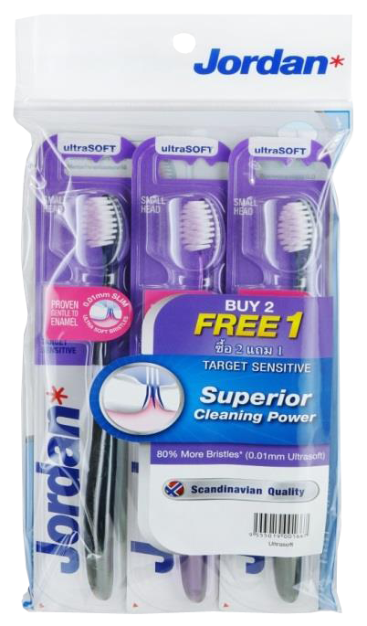 Jordan Adult Target Sensitive Toothbrush Pack Ultra Soft [1667]