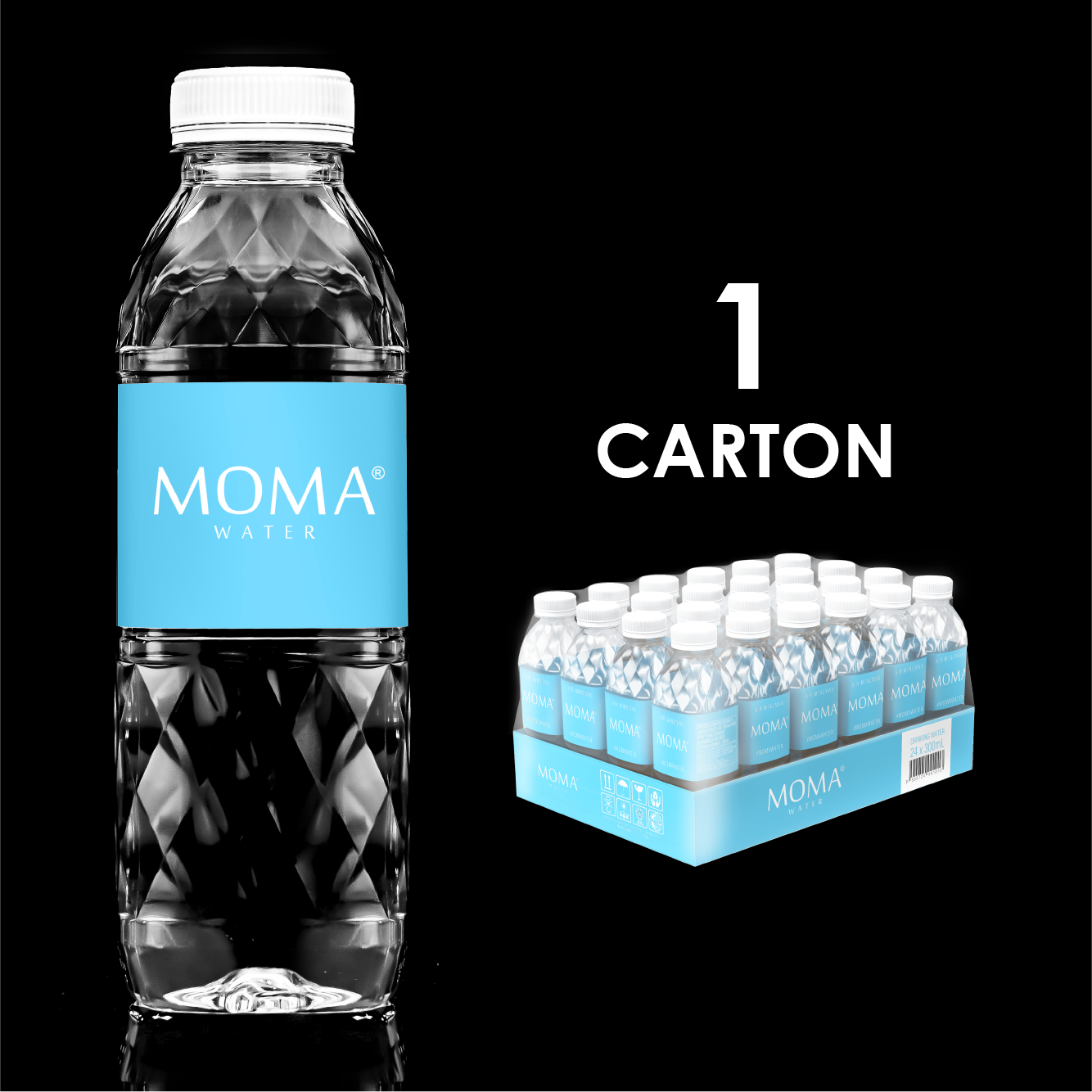MOMAwater Premium Blue Edition 300ml x 24 bottles [0016]