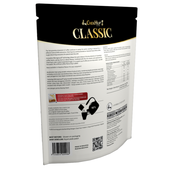 Chek Hup Classic White Coffee With Hazelnut 3in1 12'sx37g [9986]