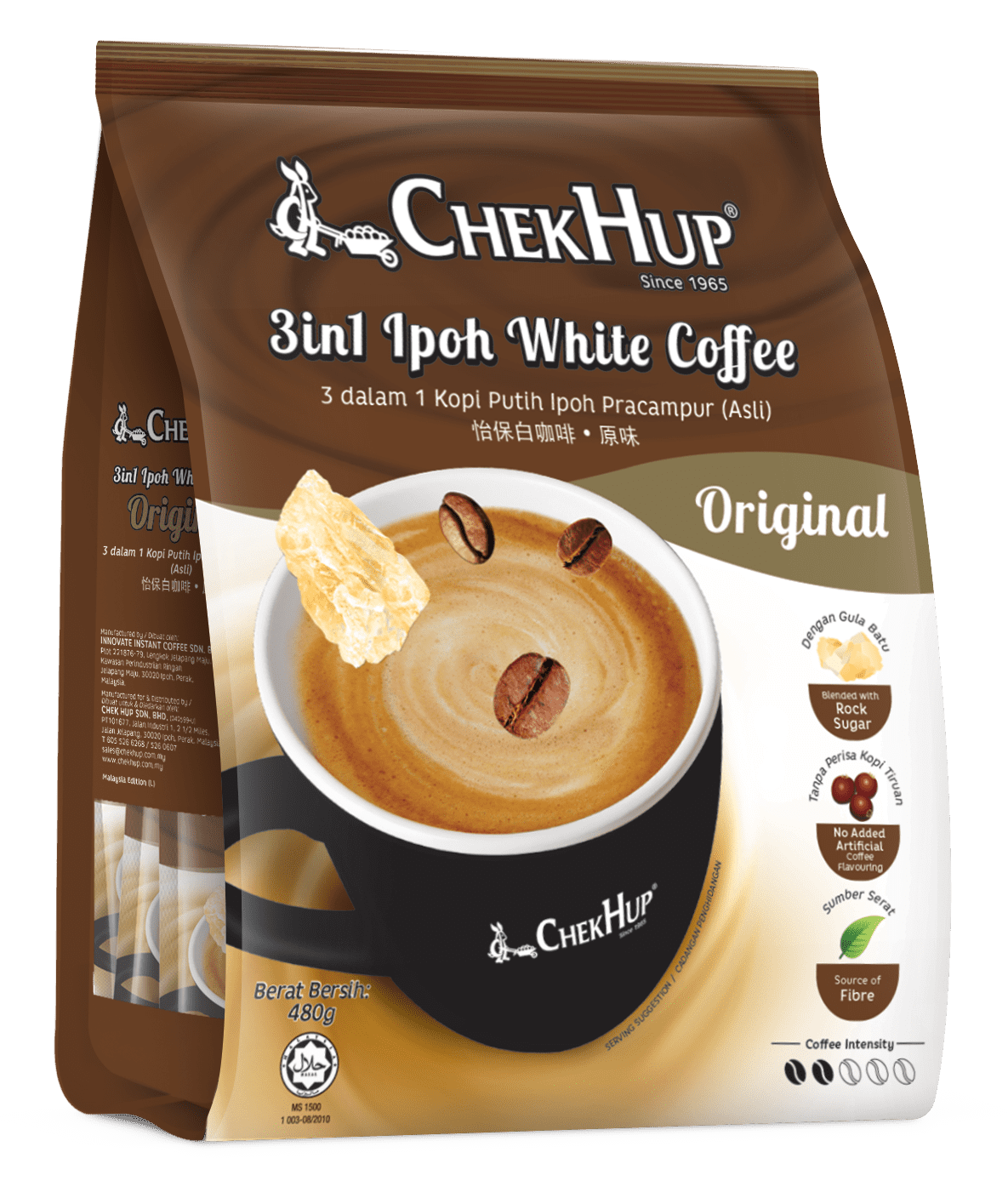 Chek Hup 3in1 Ipoh White Coffee – Original (12'sx40g) [6008]