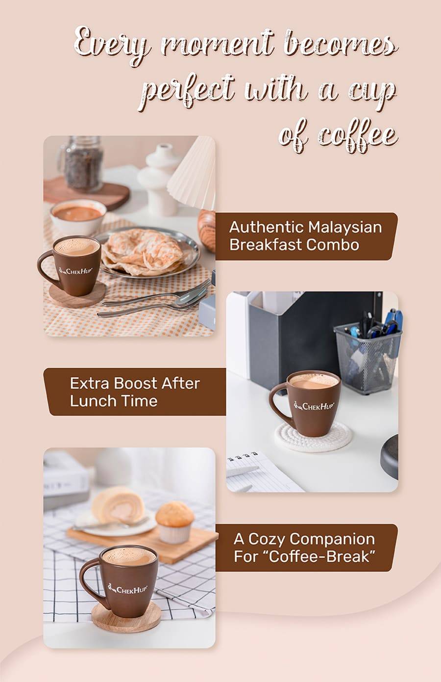 Chek Hup 3in1 Ipoh White Coffee – Original (12'sx40g) [6008]