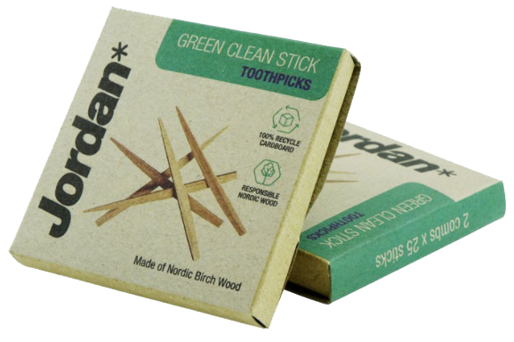 Jordan Green Clean Stick Toothpicks (4 combs x 25) [3504]