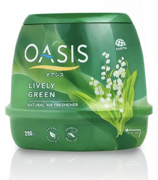 Oasis Air Freshener Gel - Lively Green 200g [6498]