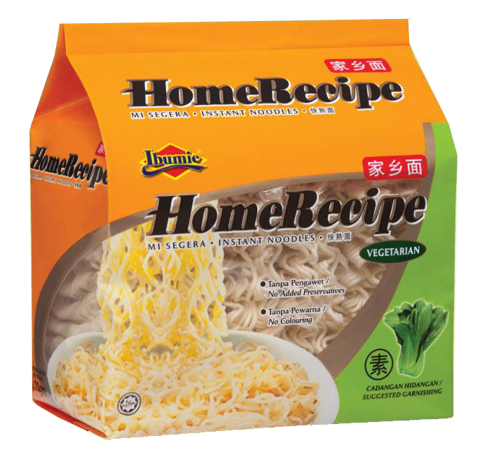 Ibumie Home Recipe Noodles (Vegetarian) (6x70g) [6134]