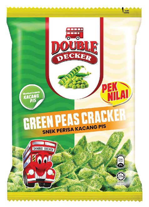 Double Decker Green Peas Cracker 80g [5010]