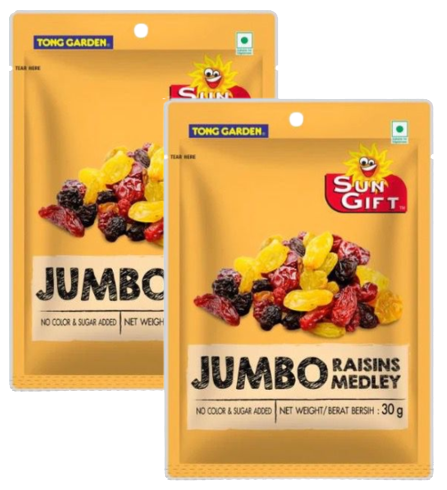Tong Garden Jumbo Raisin Medley 2x(30g) [3186]