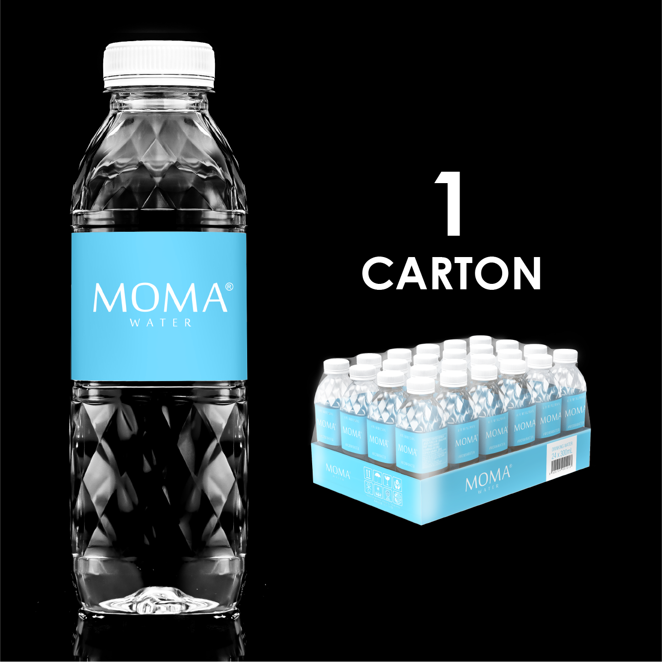 MOMAwater Premium Blue Edition 300ml x 24 bottles [0016]