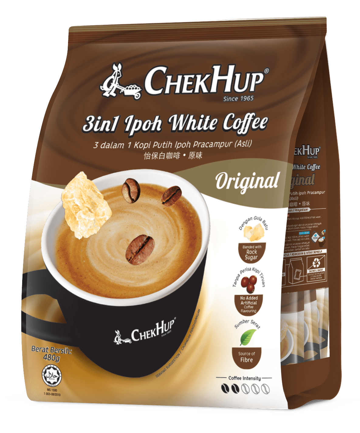 Chek Hup 3in1 Ipoh White Coffee – Original (12'sx40g) [6008]